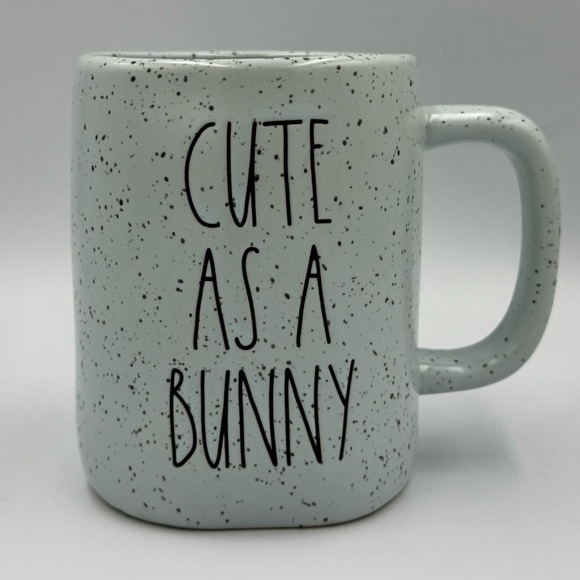 Rae Dunn | Dining | Rae Dunn Pale Blue Speckled Cute As A Bunny 2oz ...
